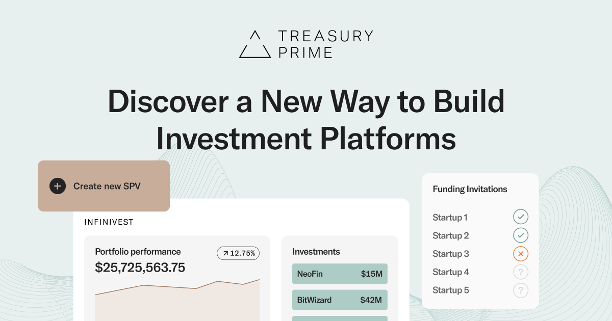Treasury Prime | Investment Platform